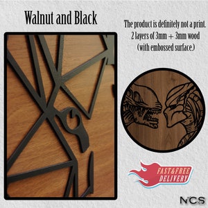 Alien Predator Art , Alien and Predator Wood Wall Decor , Predator ...