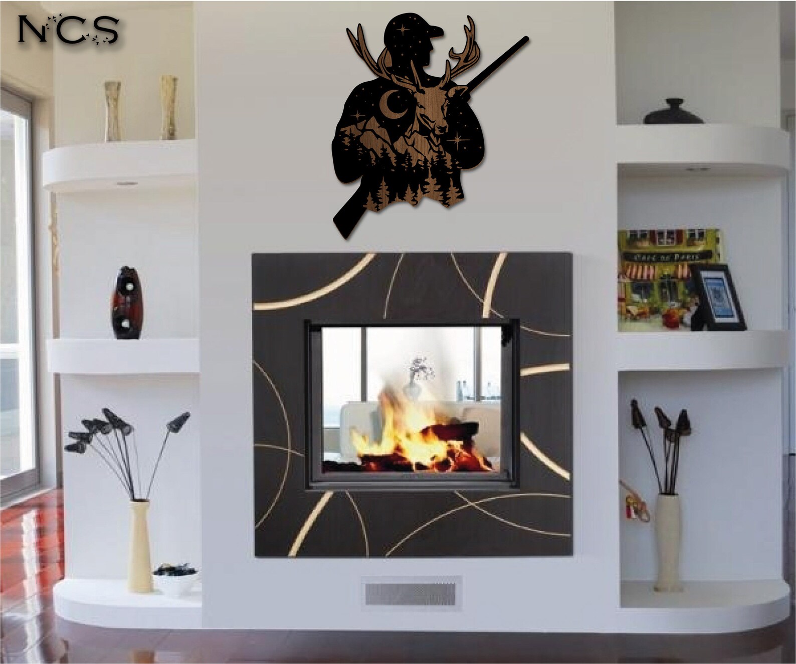 Hunter and Deer Wooden Wall Decor , Gift for Hunter Dad ,farmhouse Wall ...