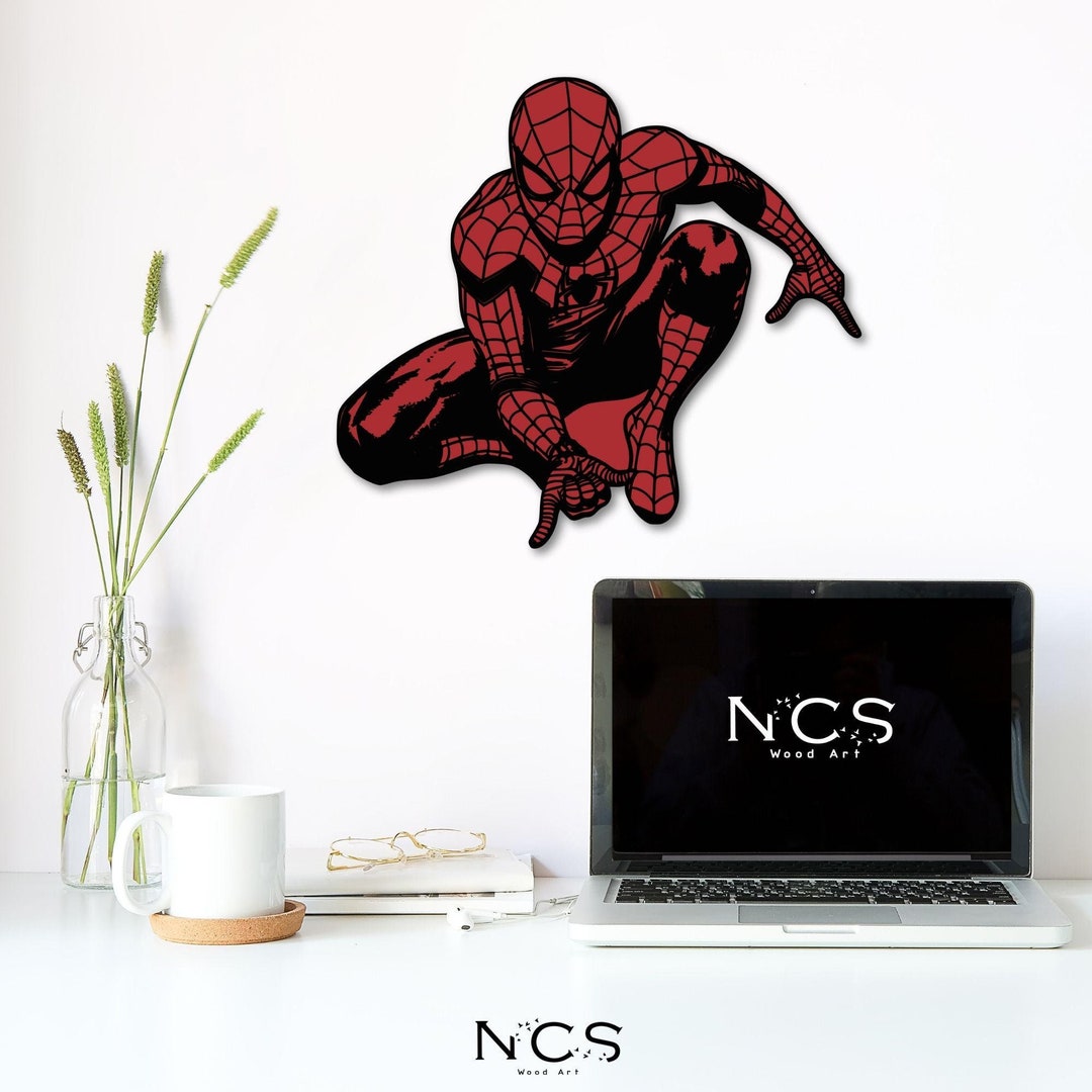 Super Hero Wall Art, Avengers Wood Wall Art, Spiderman Face Wood Wall ...