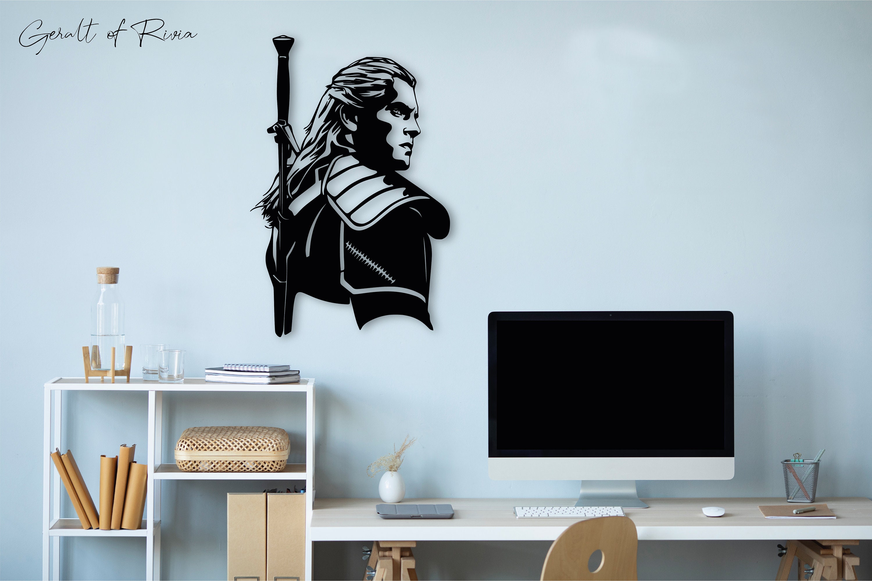 Geralt of Rivia the Witcher Sword Wood Wall Decor ,witcher 3 Gambeson ...