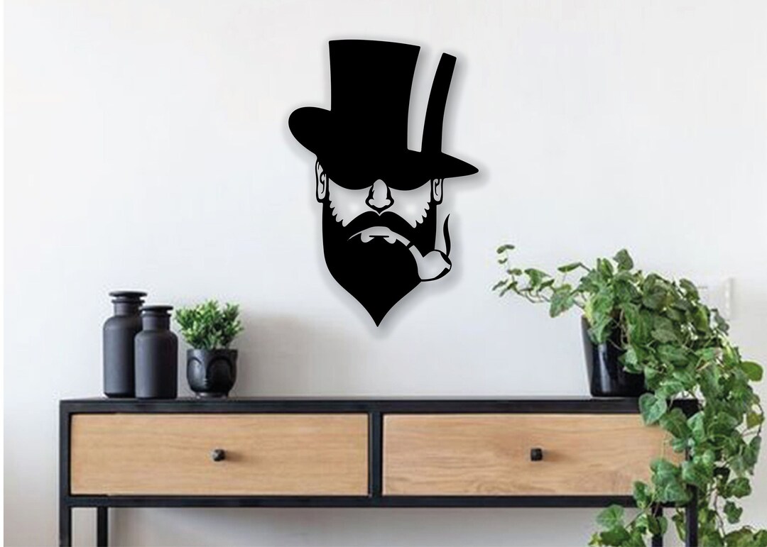 Rustic Tobacco Pipe Wall Decor With Handcrafted Wooden Pipe - Perfect ...