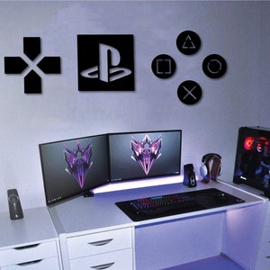 Playstation Wood Wall Art Decoration, Playstation5 Consele, PS5 Wall ...