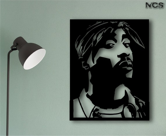 2pac Tupac Tupac Wall Decor Rap Artwood Wall Decortupac - Etsy
