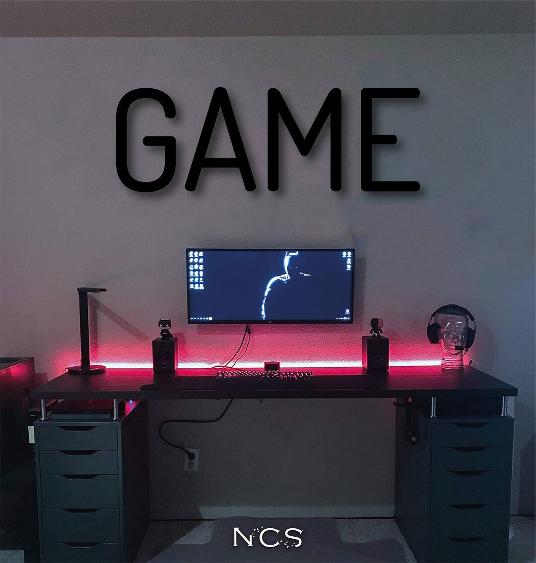 Large Wooden Letters for Wall , Wall Letters for Gameroom , Wall ...