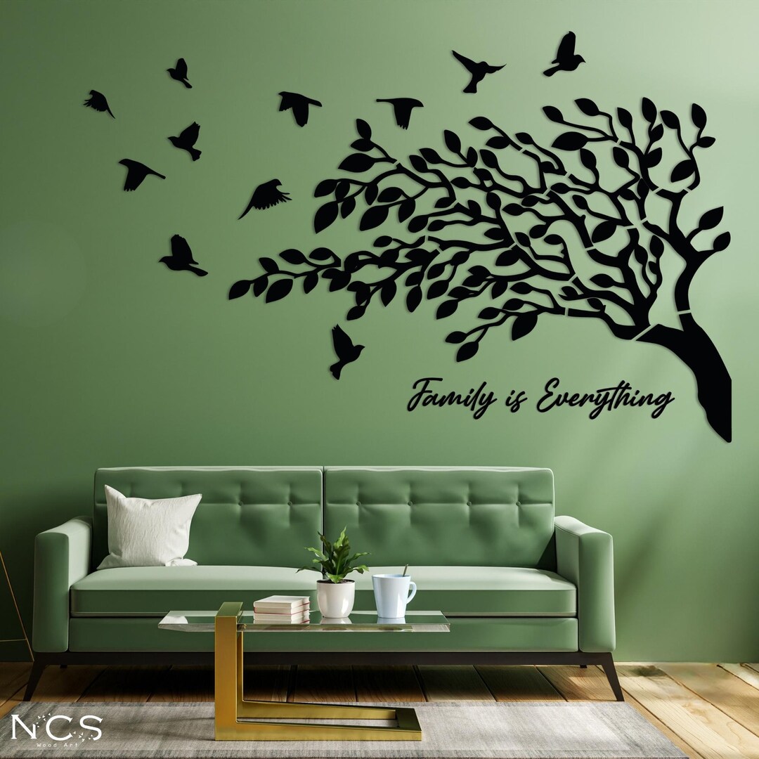 Tree of Life, Family Tree Wood Wall Art, Aesthetic Room Decor, Extra ...