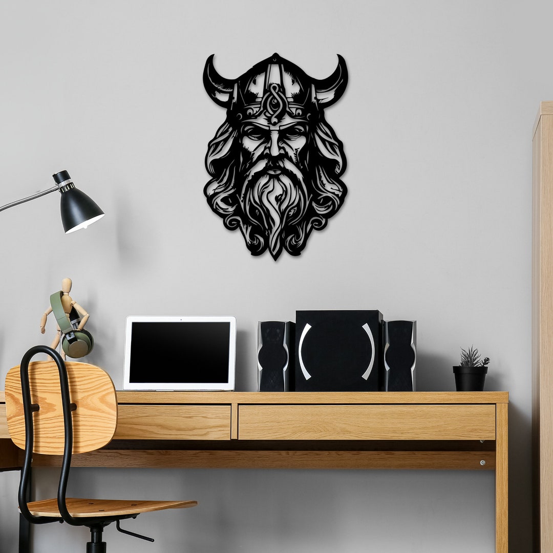 Viking Wall Art, Knight Designs Wall Art, Knight Art, Game Room Gift ...