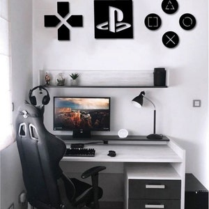 Playstation Wood Wall Art Decoration, Playstation5 Consele, PS5 Wall ...