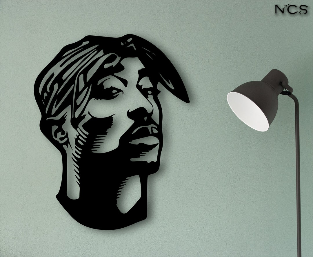 Tupac Wood Wall Art, Wood Wall Decor, Tupac Poster, Livingroom Wall Art ...