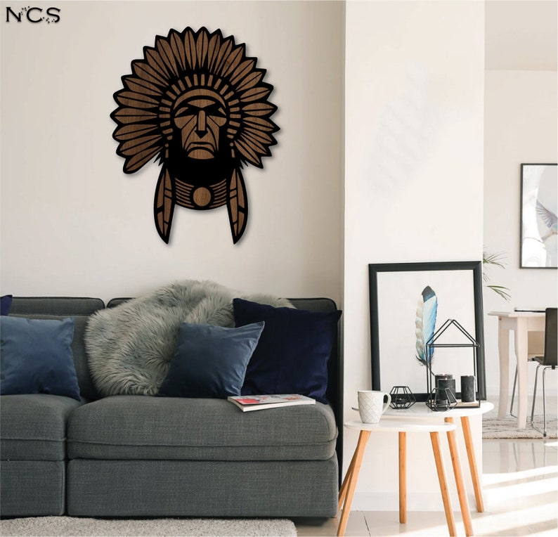 Indian Wall Decor Native American Art Wood Wall Art Indian | Etsy