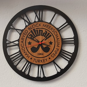 Custom Wall Clock, Personalized Logo Clock, Wood Wall Clock, Minimalist ...