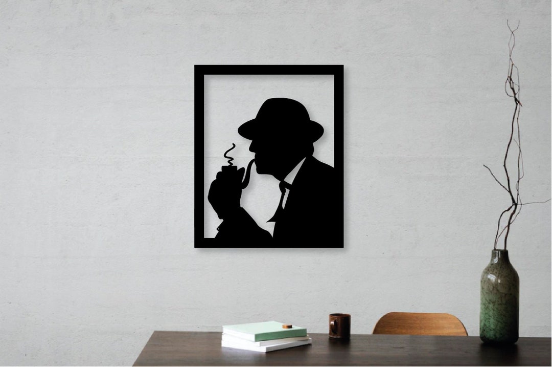 Tobacco Pipe Wall Decor,pipe Smoking Sign, Wooden Tobacco Smoking Pipe ...