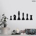 Chess Set Board Game Decor Chess Wall Art Chess Pieces Wood - Etsy
