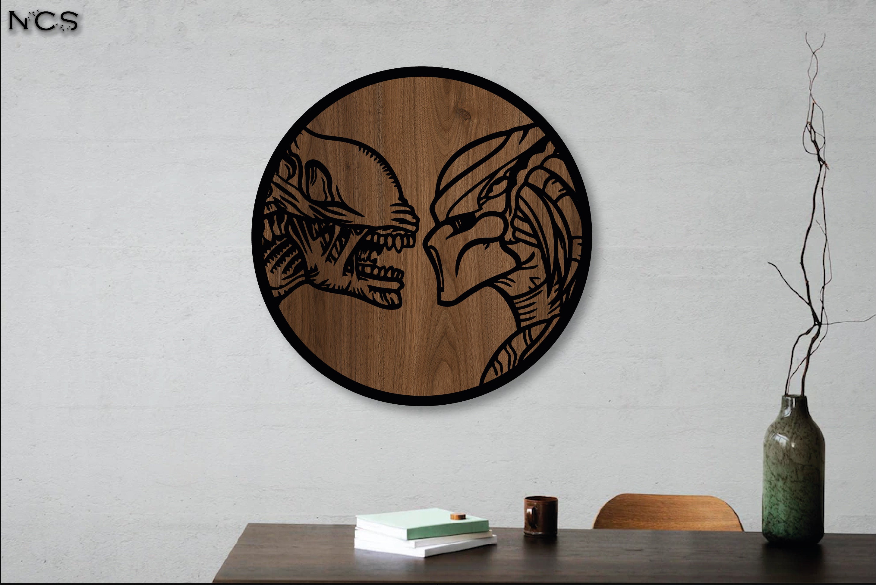 Alien Predator Art , Alien and Predator Wood Wall Decor , Predator ...