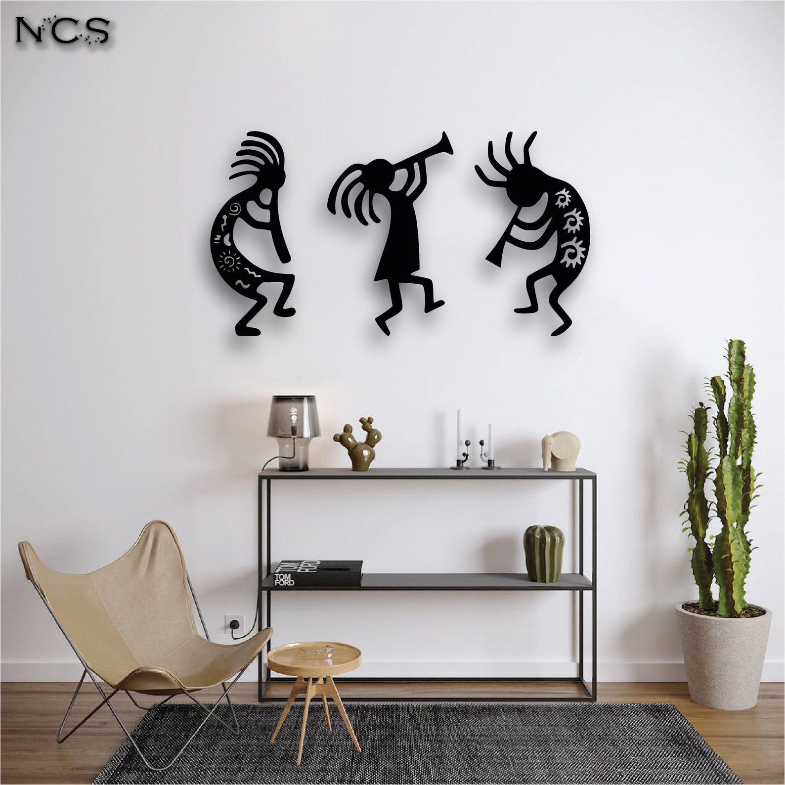 Kokopelli Wall Art Set of 3 Kokopelli Wall Decorchristmas - Etsy