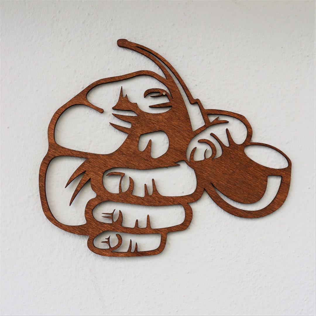 Pipe Smoking Sign, Tobacco Pipe Wall Decor, Wooden Tobacco Smoking Pipe ...