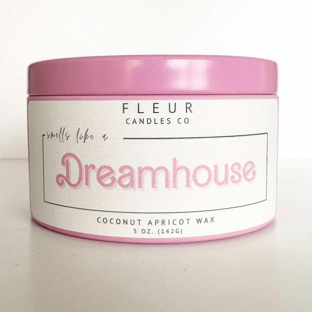 BARBIE Inspired Candle DREAMHOUSE Double Wicked Natural - Etsy
