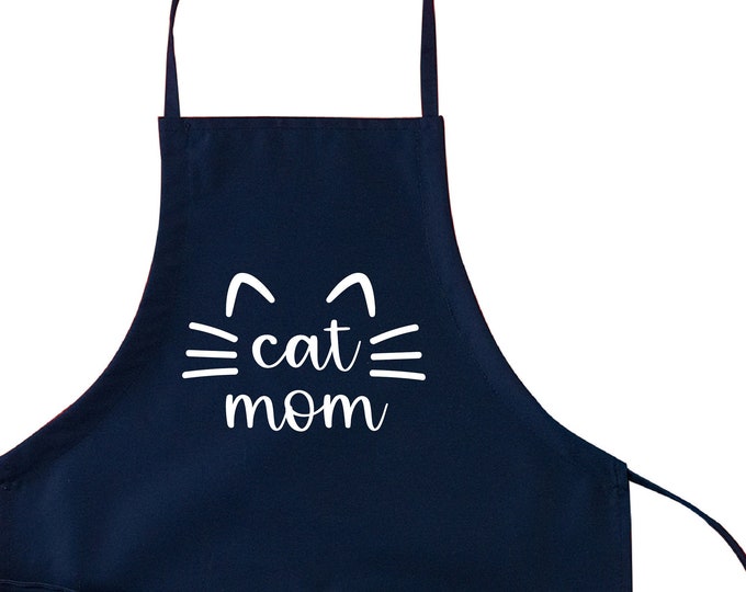 Cat Mom Apron Mom Apron Kitchen Gifts for Mom Mother's Day Gifts Mom ...