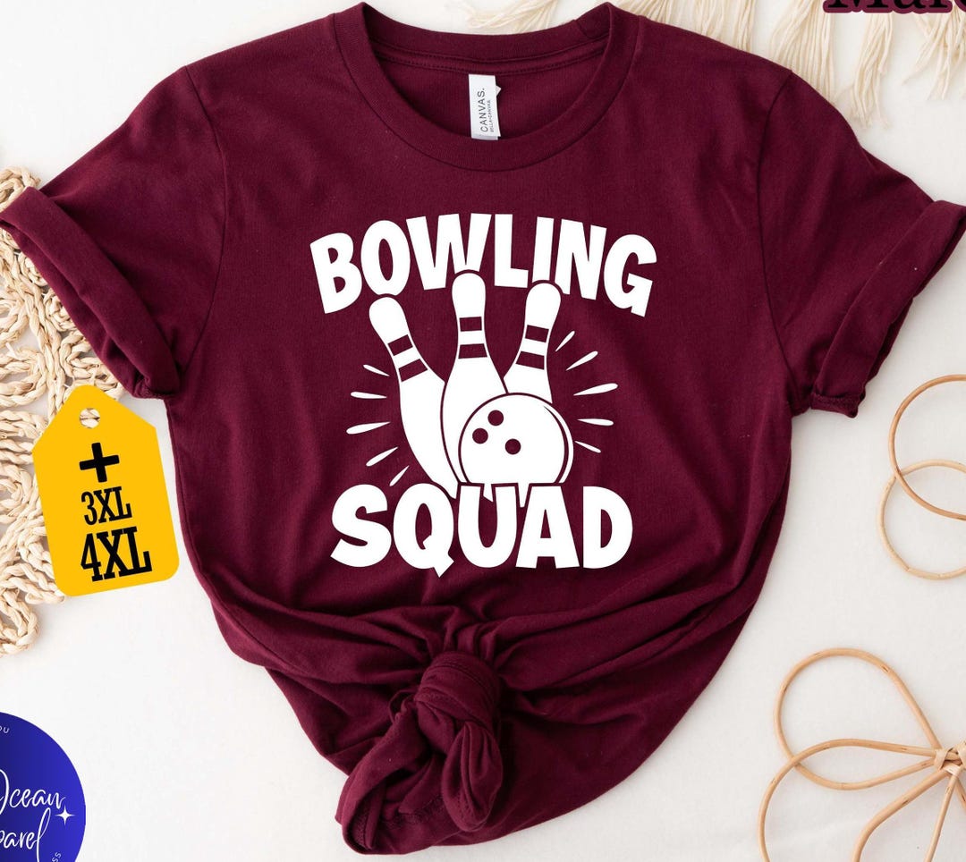 Bowling Squad Shirt, Bowling Team T-shirt, Bowler Gift, Bowling Crew ...