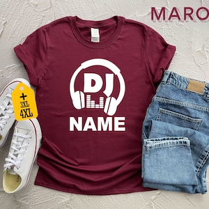 Customized DJ Shirt With Name, Personalized Gift, Funny Disc Jokey ...