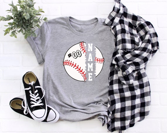 Personalized Baseball Shirt Custom Baseball Shirt Baseball - Etsy