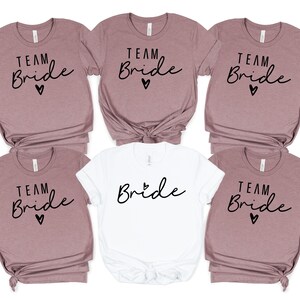 Bachelorette Party Shirts, Cute Team Bride Shirt, Bridal Party Tee ...