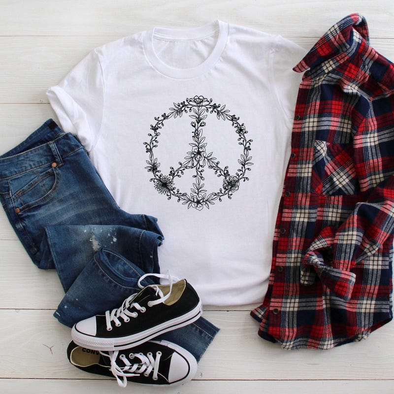 Peace Sign Tees for Men - Etsy