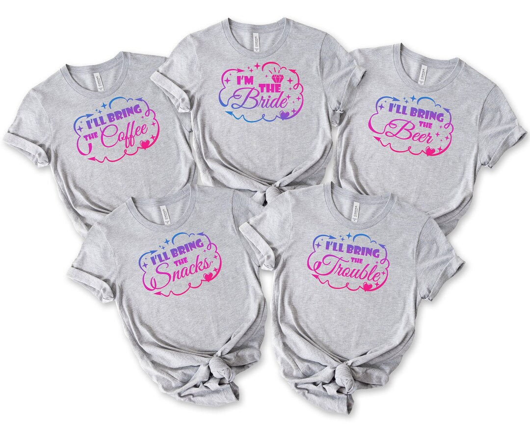 Bachelorette Party Shirts, Bridal Party Tee, Funny Bride Crew Shirt ...