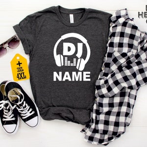 Customized DJ Shirt With Name, Personalized Gift, Funny Disc Jokey ...
