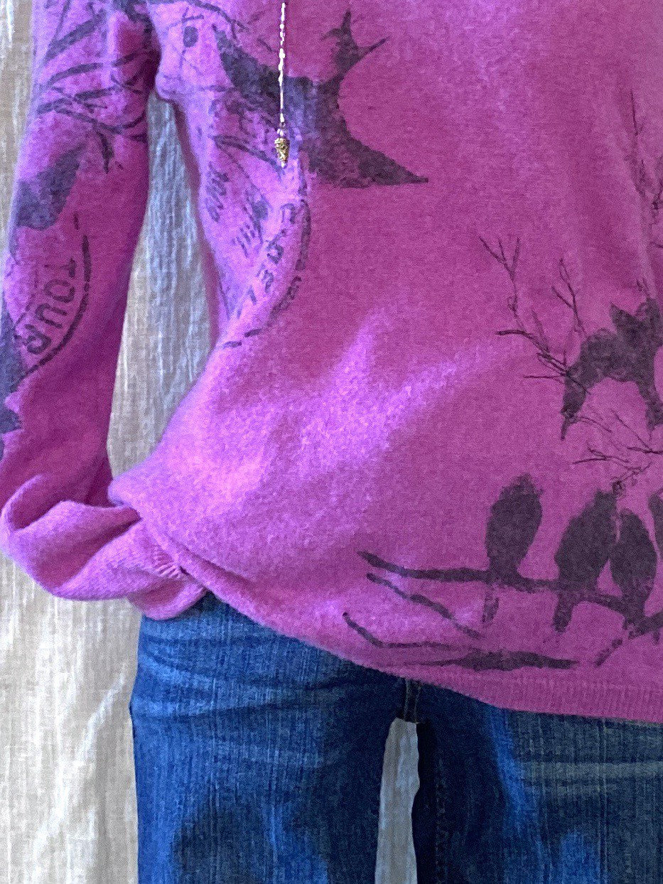 Upcycled Cashmere Pullover Top, Pink Cashmere Sweater, Minimalist ...