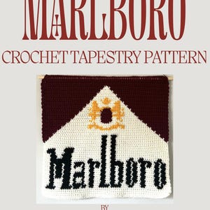 Crochet Tapestry Pattern - Marlboro - Crochet Wall Hanging Decor ...
