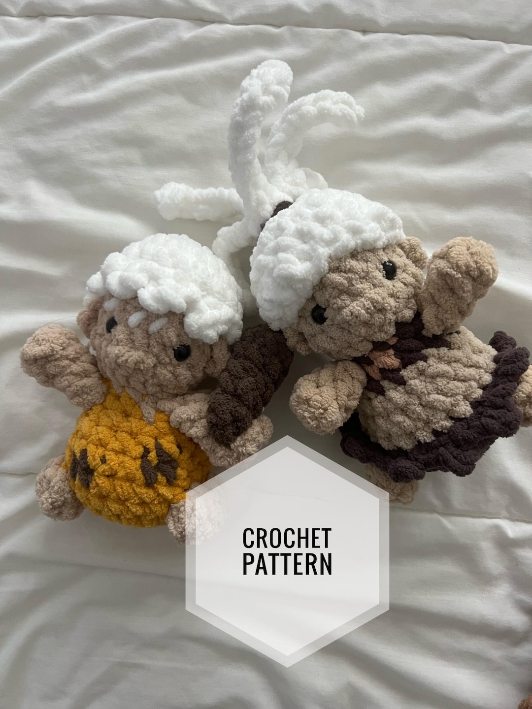 LOW SEW the Cave Kids Crochet Pattern - Prehistoric Bitsy Buddy - Etsy