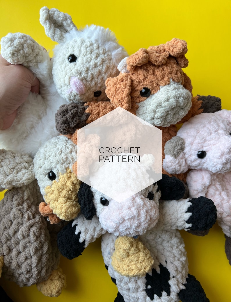 The Barn Babies Snuggler Crochet Pattern - Etsy
