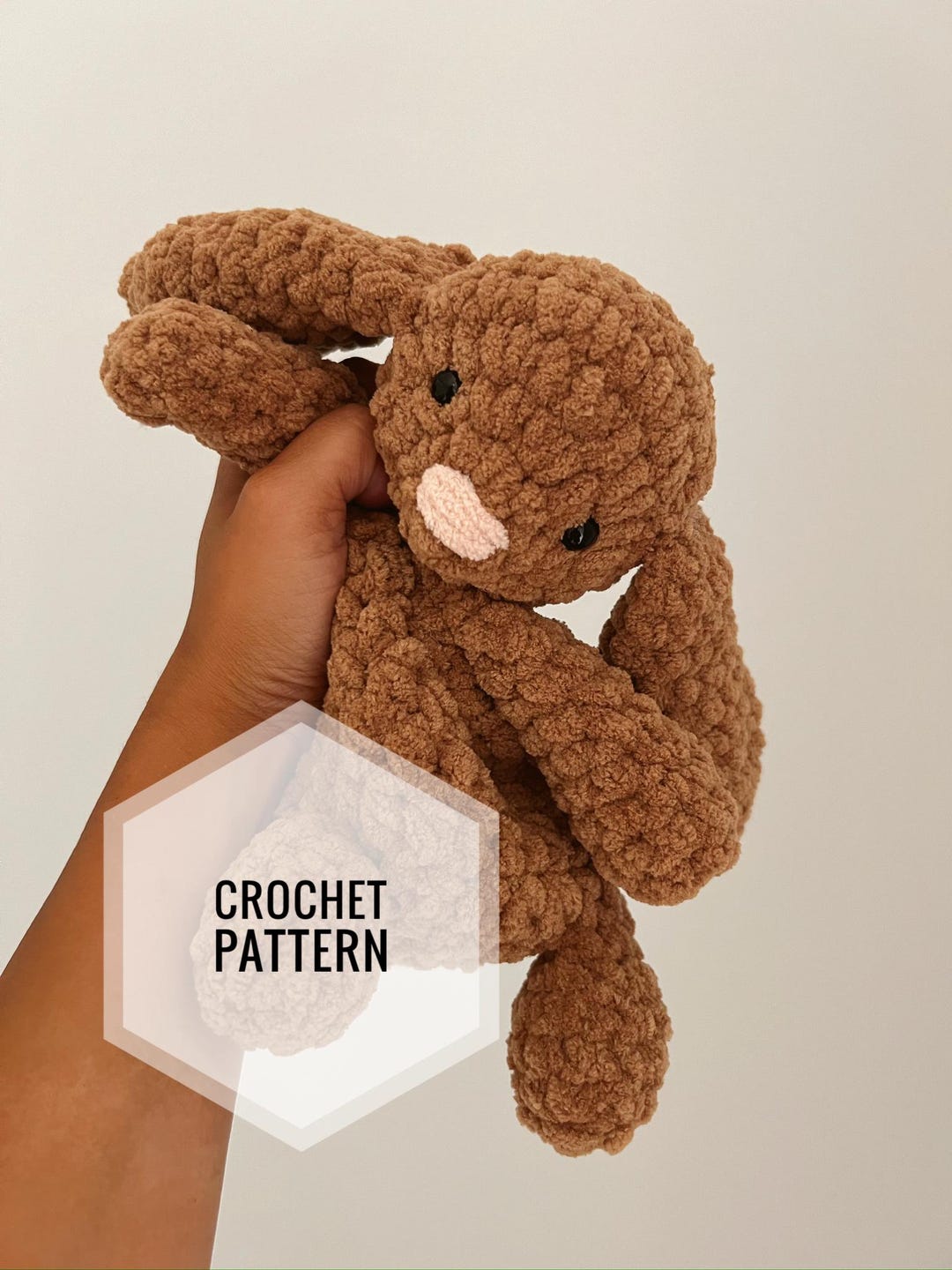 Remi the Rabbit Snuggler Crochet Pattern English PDF - Etsy