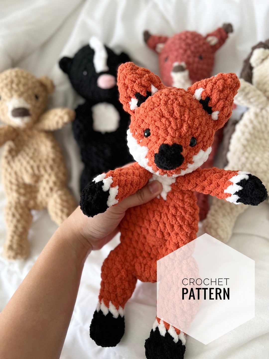 Felix the Fox Crochet Pattern Little Woodsy Pals - Etsy