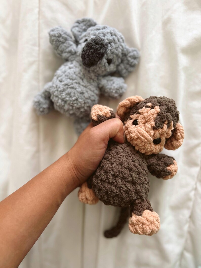 No Sew Bitsy Monkey Crochet Pattern – Stuffed Plushie (PDF Pattern) - Etsy