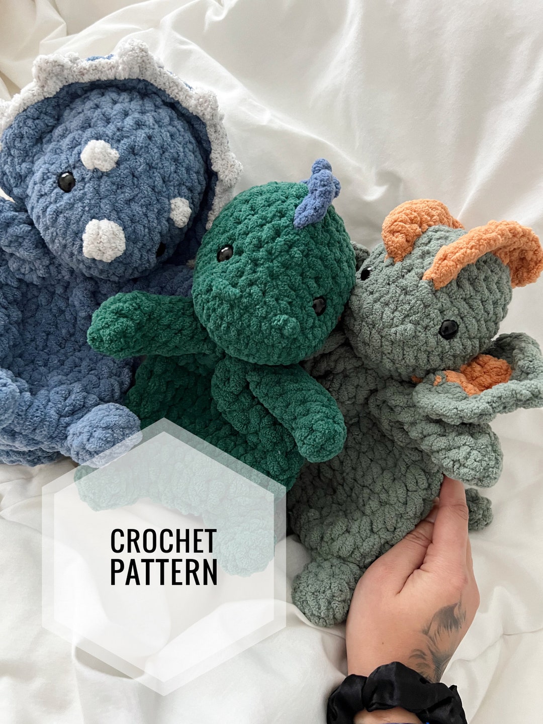 The Dino Babies Snugglers Crochet Pattern Bundle - Etsy