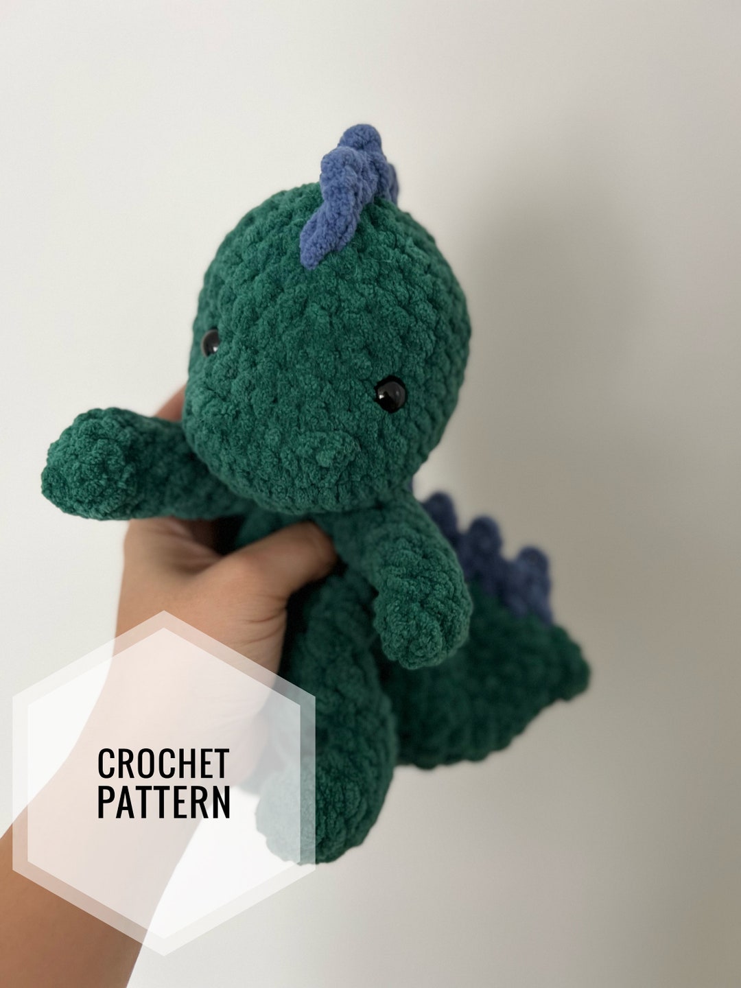 Duffy the Dino Snuggler Crochet Pattern English PDF - Etsy