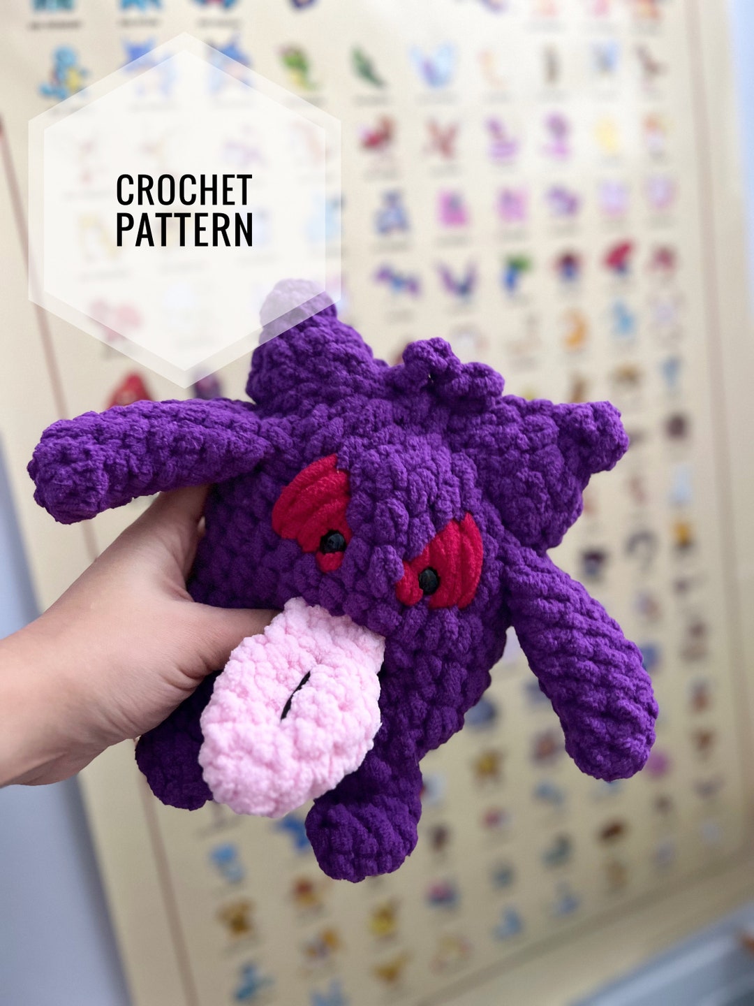 The Purple Phantom Snuggler Crochet Pattern - Etsy