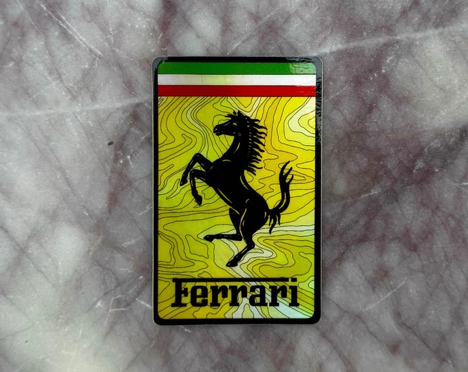 Groovy Ferrari Sticker, Ferrari F1, Formula 1, Racing, Ferrari Badge ...