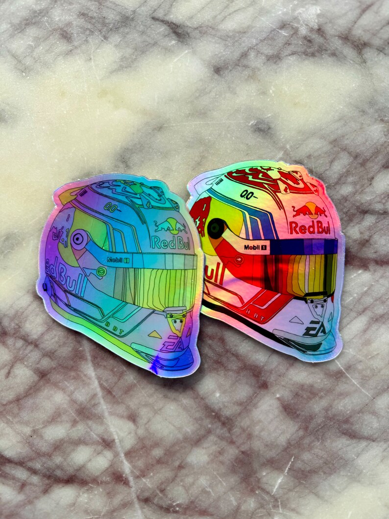 F1 Holographic Helmet Sticker Vinyl Waterproof - Etsy