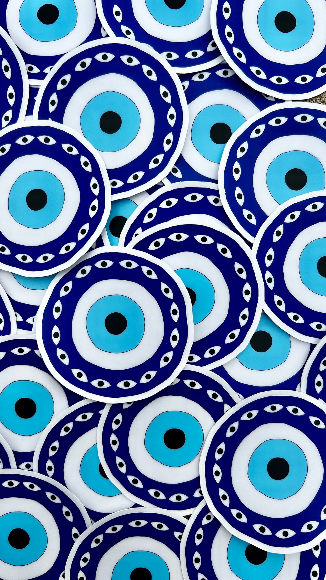 Evil Eye Protection Symbol Vinyl Sticker All Seeing Eye - Etsy