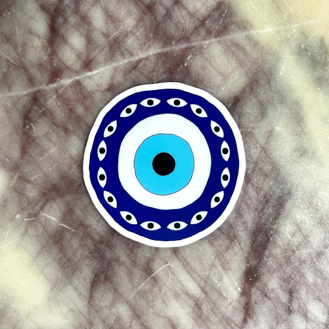 Evil Eye Protection Symbol Vinyl Sticker All Seeing Eye - Etsy
