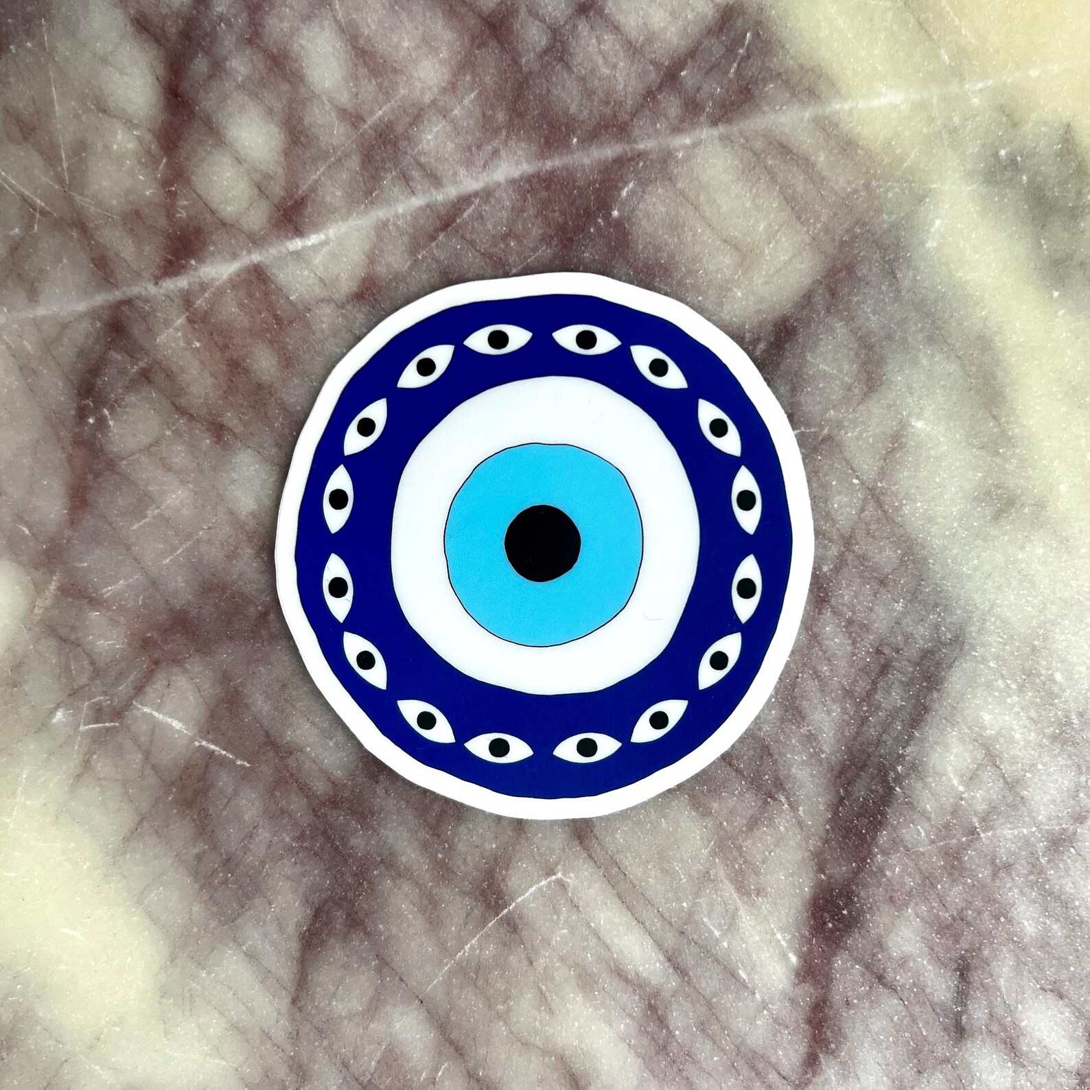 Evil Eye Protection Symbol Vinyl Sticker All Seeing Eye - Etsy