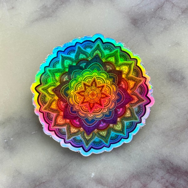 Mandala Wall Sticker - Etsy