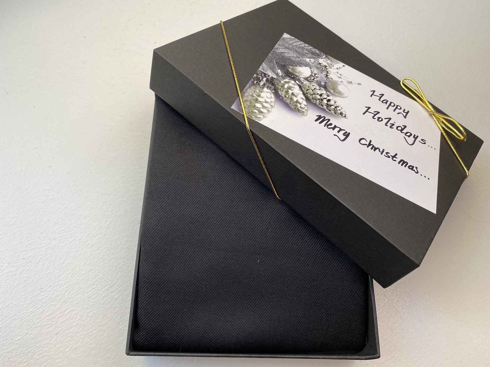 Scarf in Gift Box -silky Black Scarf Shawl Pashmina Elegant Black Gift ...