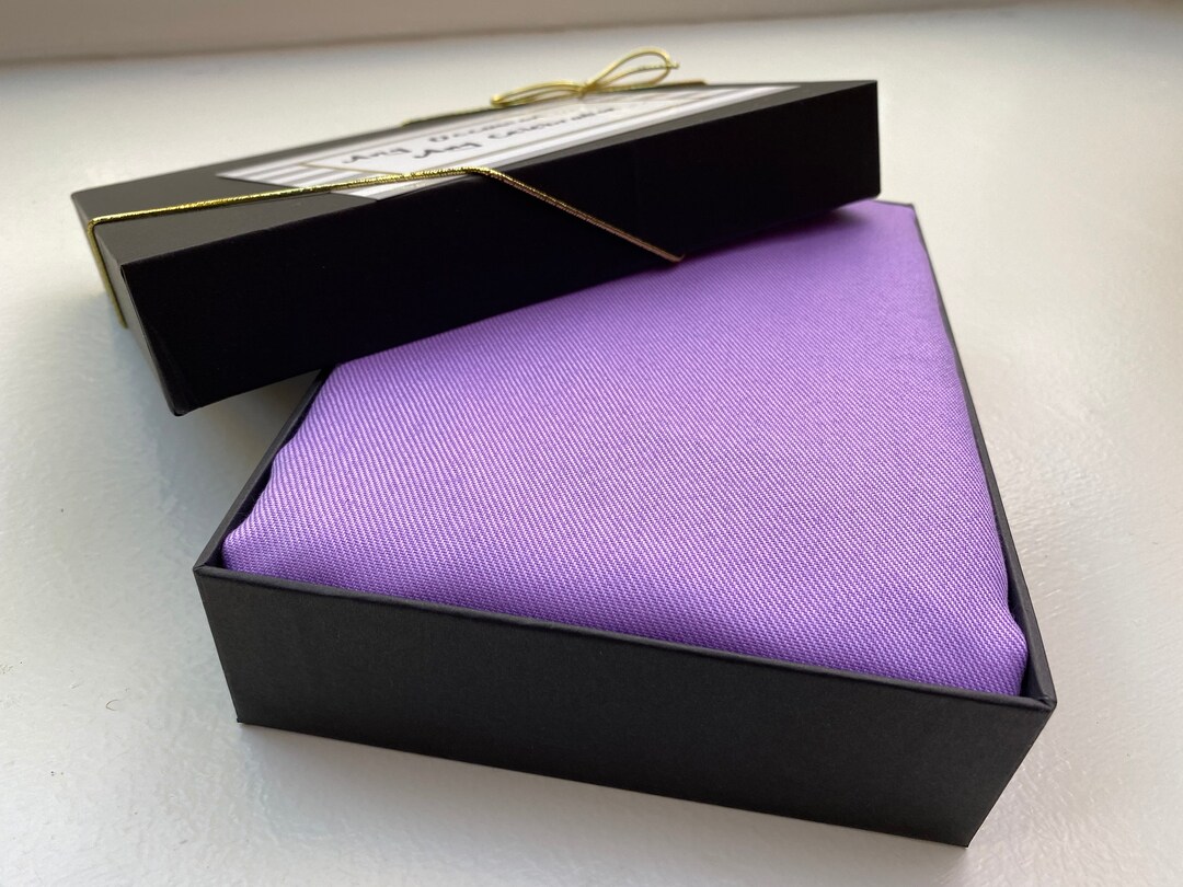 Scarf in Gift Box -silky Purple Scarf Wrap Shawl Pashmina Elegant Black ...