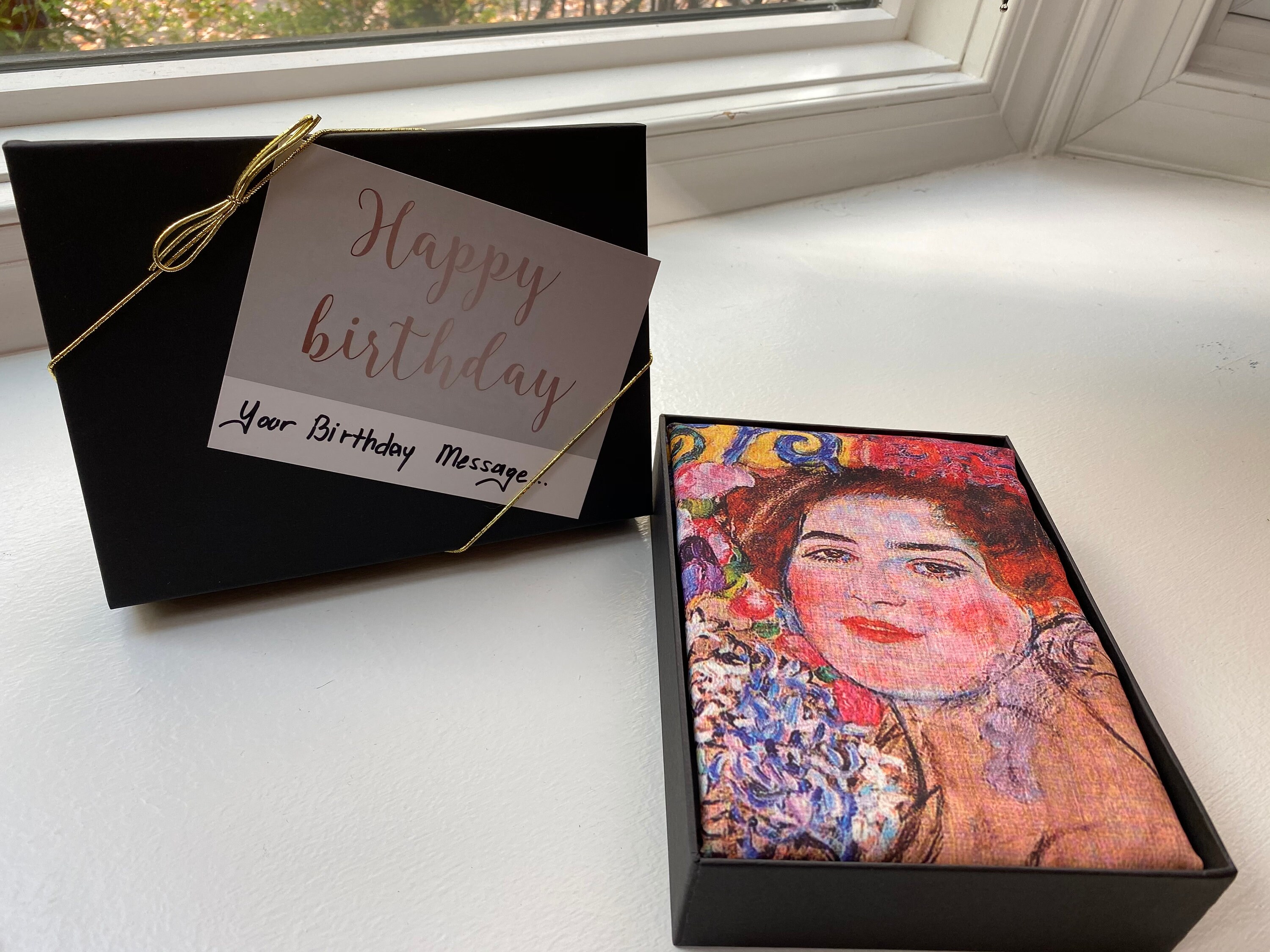 Art Lovers' Gift Scarf in Gift Box - Silky Art Scarves in an Elegant ...