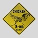 Chicken X-ing Metal Sign - Etsy