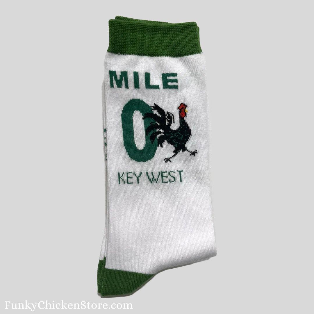 Mile 0 Rooster White Socks - Etsy