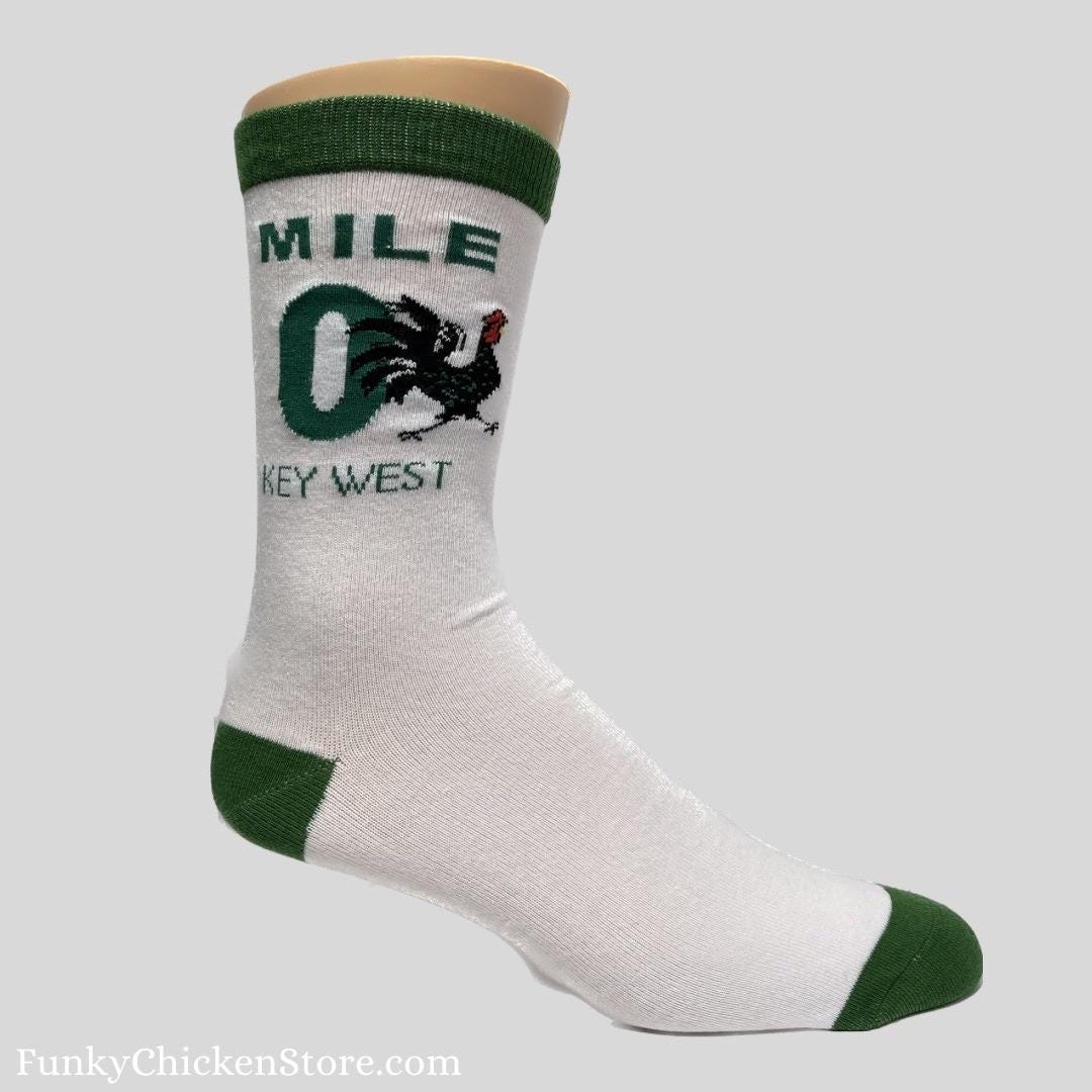 Mile 0 Rooster White Socks - Etsy